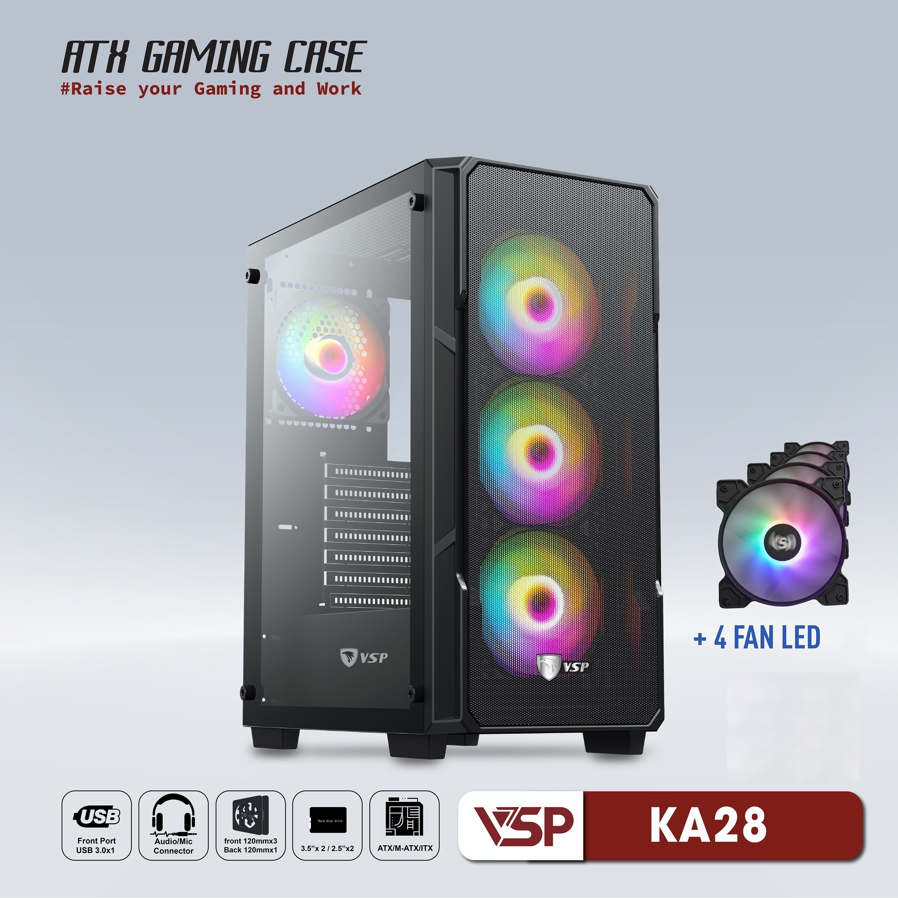 Case Game VSP KA28 Black